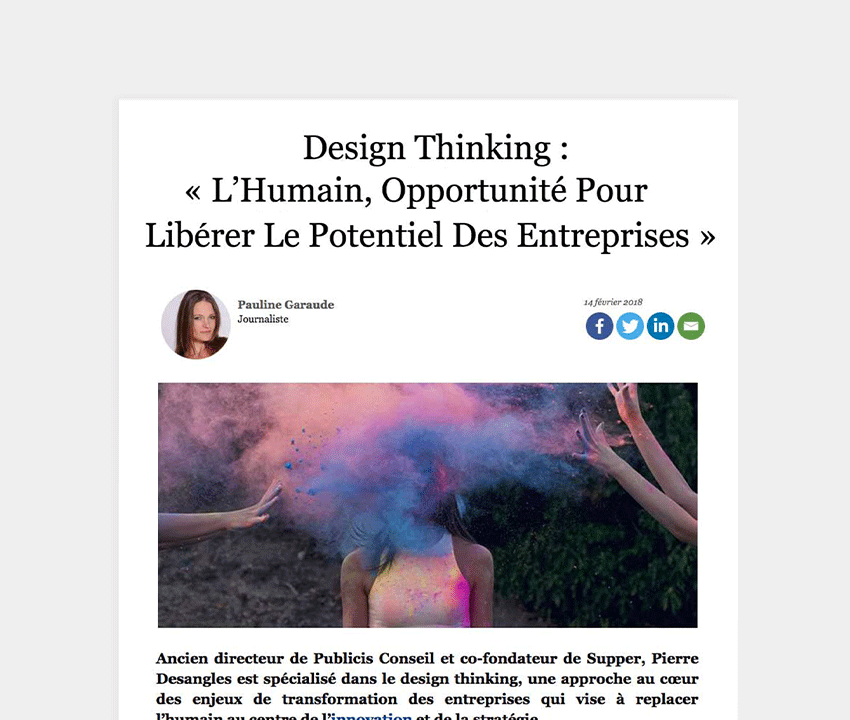 Design Thinking: “People, an opportunity to release the potential of ...